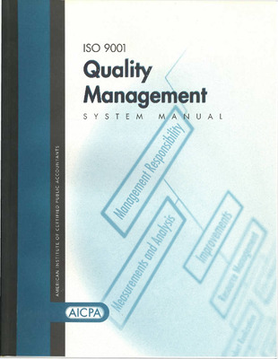"ISO 9001: Quality Management System Manual, Revision H" by American Institute of Certified ...