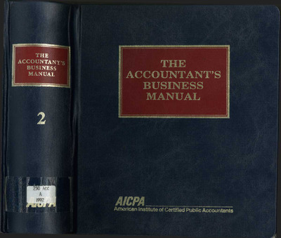 "Accountant's business manual, 2007, volume 2 (Supplement 40)" by ...
