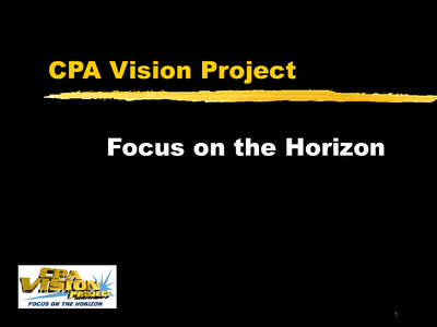 "CPA Vision Project: Focus on the Future" by American Institute of ...