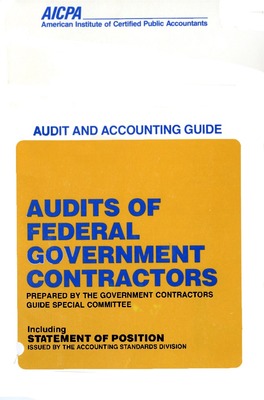 "Audits of federal government contractors (1990); Audit and accounting ...