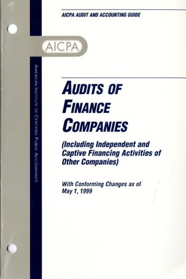 "Audits of finance companies (including independent and captive financi ...
