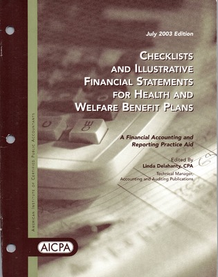 "Checklists and illustrative financial statements for health and welfar ...