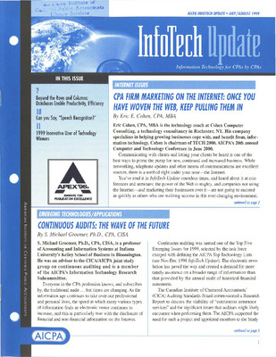 "InfoTech Update, Volume 8, Number 4, July/August 1999" by American ...