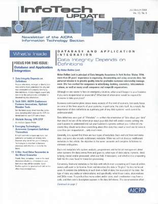 "InfoTech Update, Volume 13, Number 4, July/August 2004" by American ...