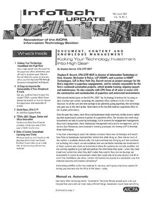 "InfoTech Update, Volume 16, Number 3, May/June 2007" by American ...