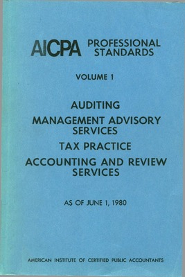 "AICPA Professional Standards: Auditing as of June 1, 1980" by American ...