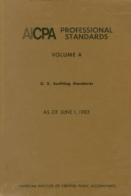 "AICPA Professional Standards: U.S. Auditing Standards as of June 1, 19 ...