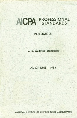 "AICPA Professional Standards: U.S. Auditing Standards as of June 1, 19 ...