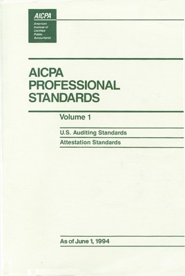 "AICPA Professional Standards: U.S. Auditing Standards as of June 1, 19 ...