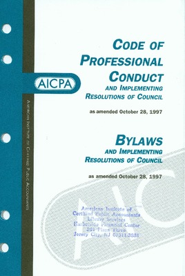 "Code of professional conduct and implementing resolutions of Council a ...