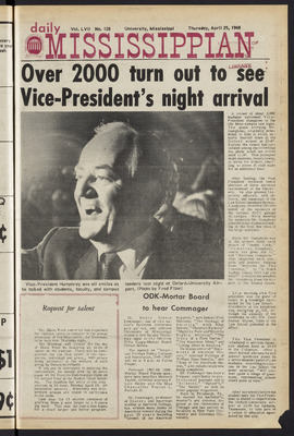 "'April 25, 1968" by The Daily Mississippian