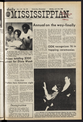 "'April 29, 1968" by The Daily Mississippian