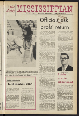 "January 30, 1970" by The Daily Mississippian