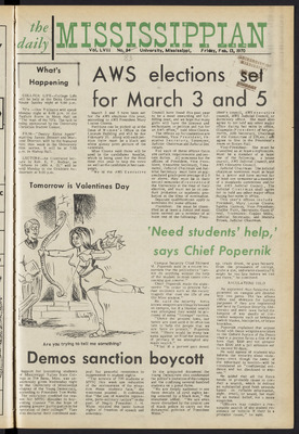 "'February 13, 1970" by The Daily Mississippian