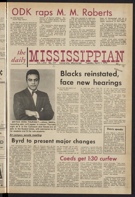 "April 7, 1970" by The Daily Mississippian