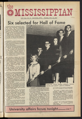 "'February 16, 1965" by The Mississippian