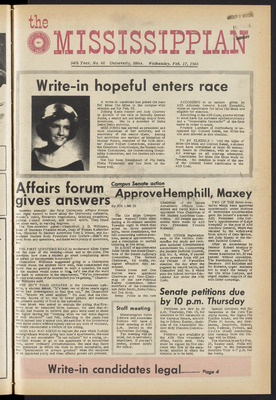 "February 17, 1965" by The Mississippian