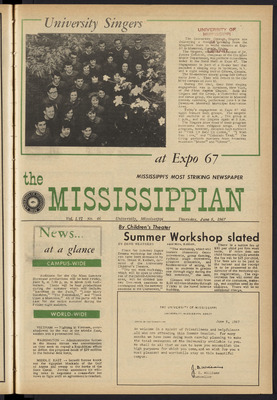 "June 8, 1967" by The Mississippian
