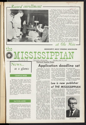 "'June 13, 1967" by The Mississippian