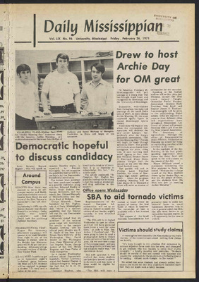 "February 26, 1971" by The Daily Mississippian