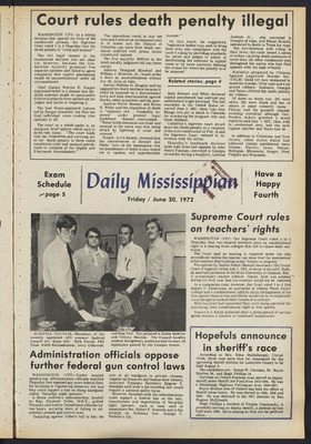 "June 30, 1972" by The Daily Mississippian