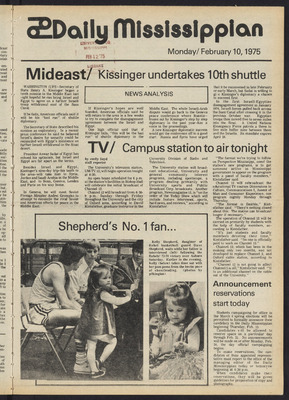 "February 10, 1975" by The Daily Mississippian