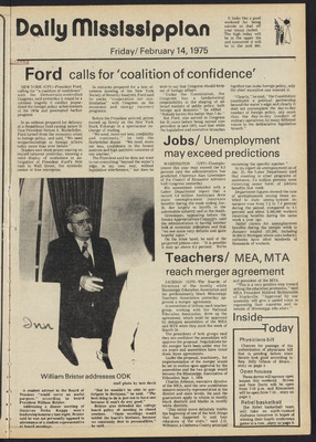 "February 14, 1975" by The Daily Mississippian